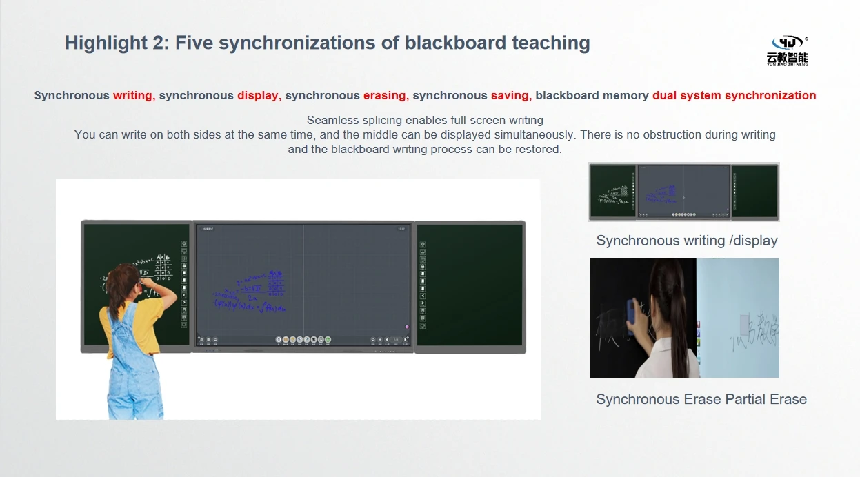 86 Inch LED Recordable Blackboard 20 Point Internet Electronic ...