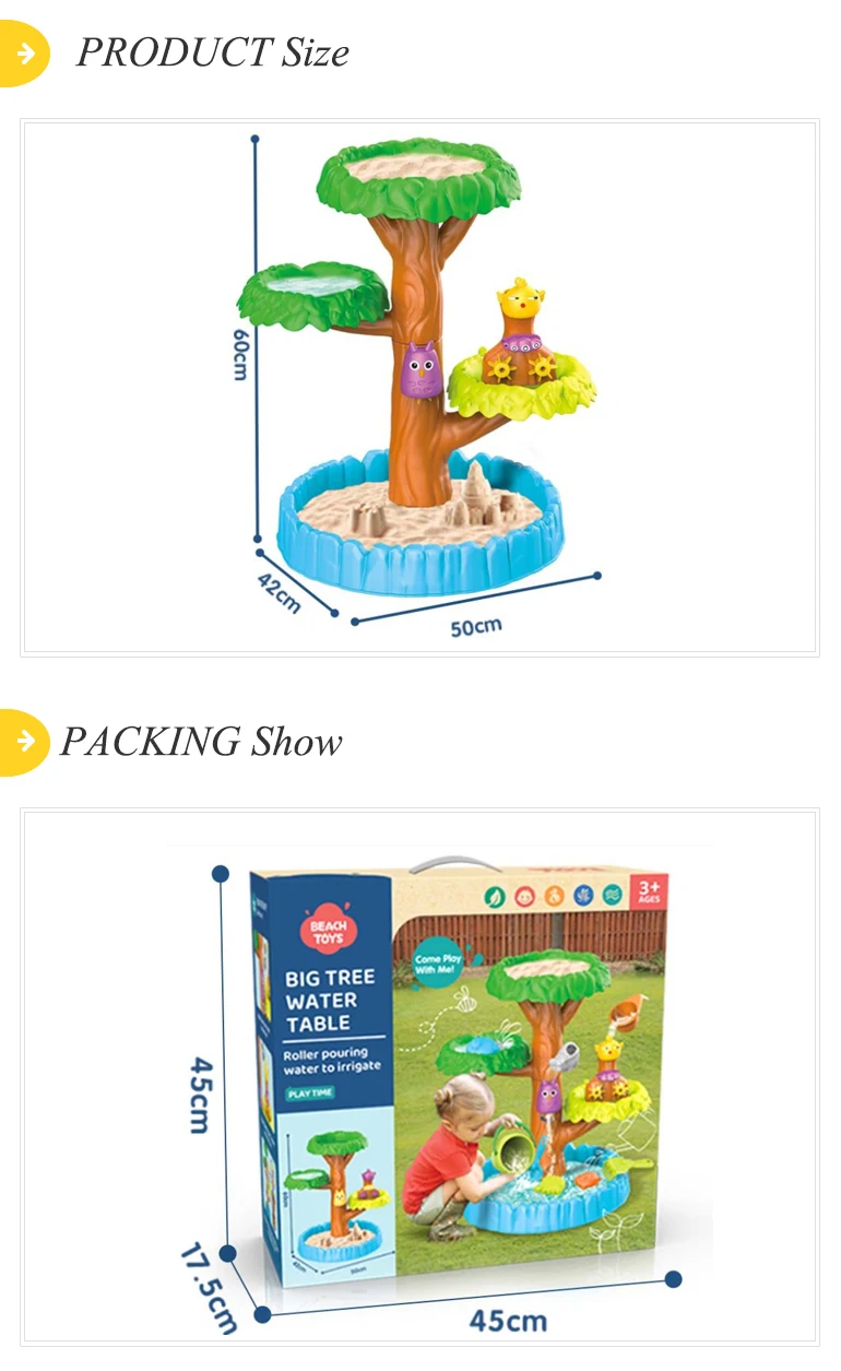 Tree Water Table Sand Plastic Summer Beach Toy Set For Kids - Buy Beach ...