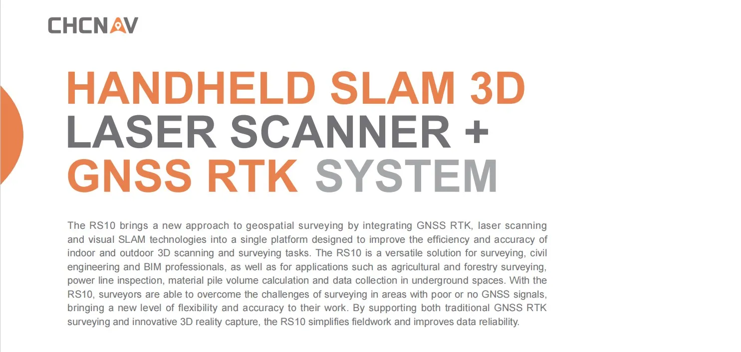 CHCNAV RS10 Handheld 3D Laser Scanner for Lidar Mapping & Mobile ...