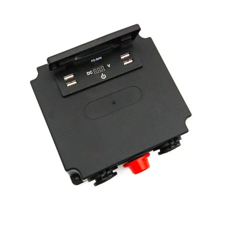 12V Mini Power Box - Dual USB Charger with Battery Control