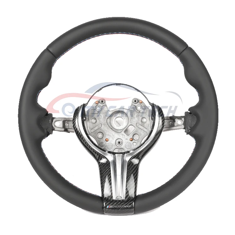 All Leather Steering Wheel For Bmw F10 F12 F20 F30 F80 E60 E46 E90 E92 ...