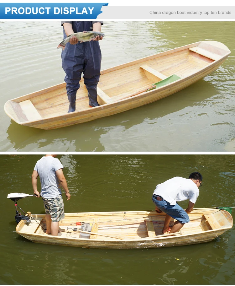 Wholesale 1-3 People Solid Wood Color 2.8-5m Marine Glass Ladle Wooden ...