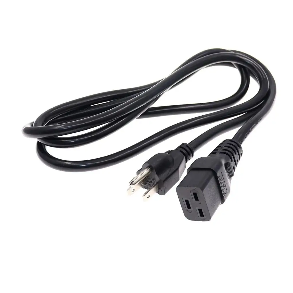 6ft Heavy Duty Power Cord, 5-15P to C19 AC Power Cord, 14AWG, Heavy ...