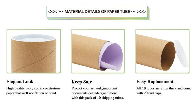 Large Diameter Cardboard Shipping Tube/mailing/postal Packaging Tube ...