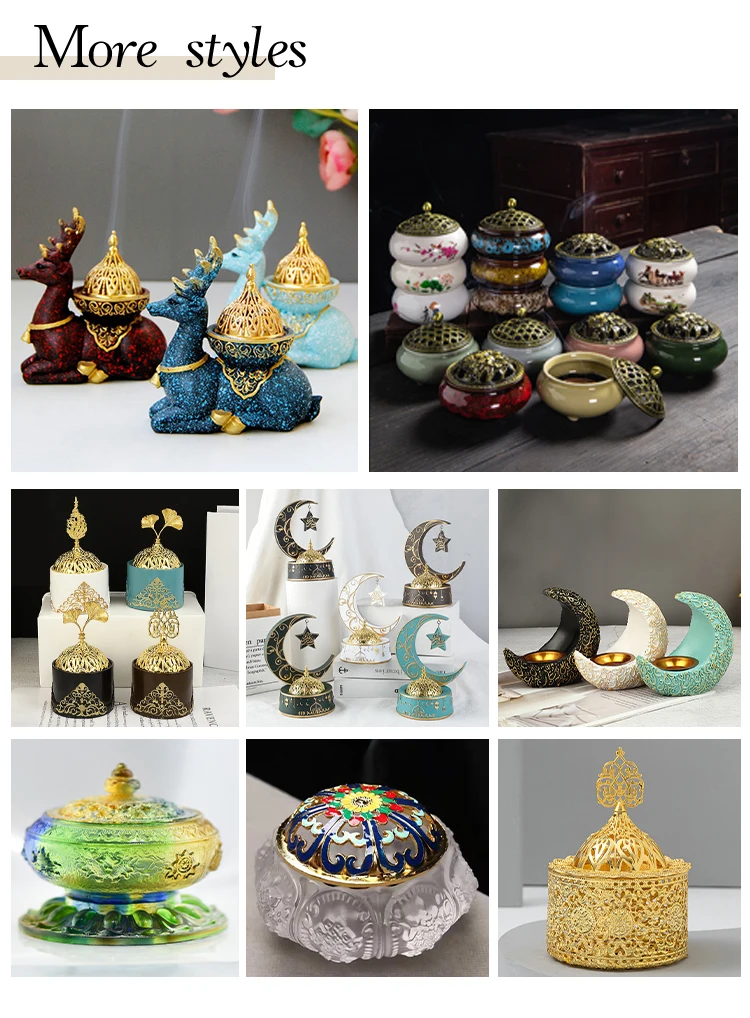 Light Luxury Blue and White Porcelain Incense Burner Creative Shape ...