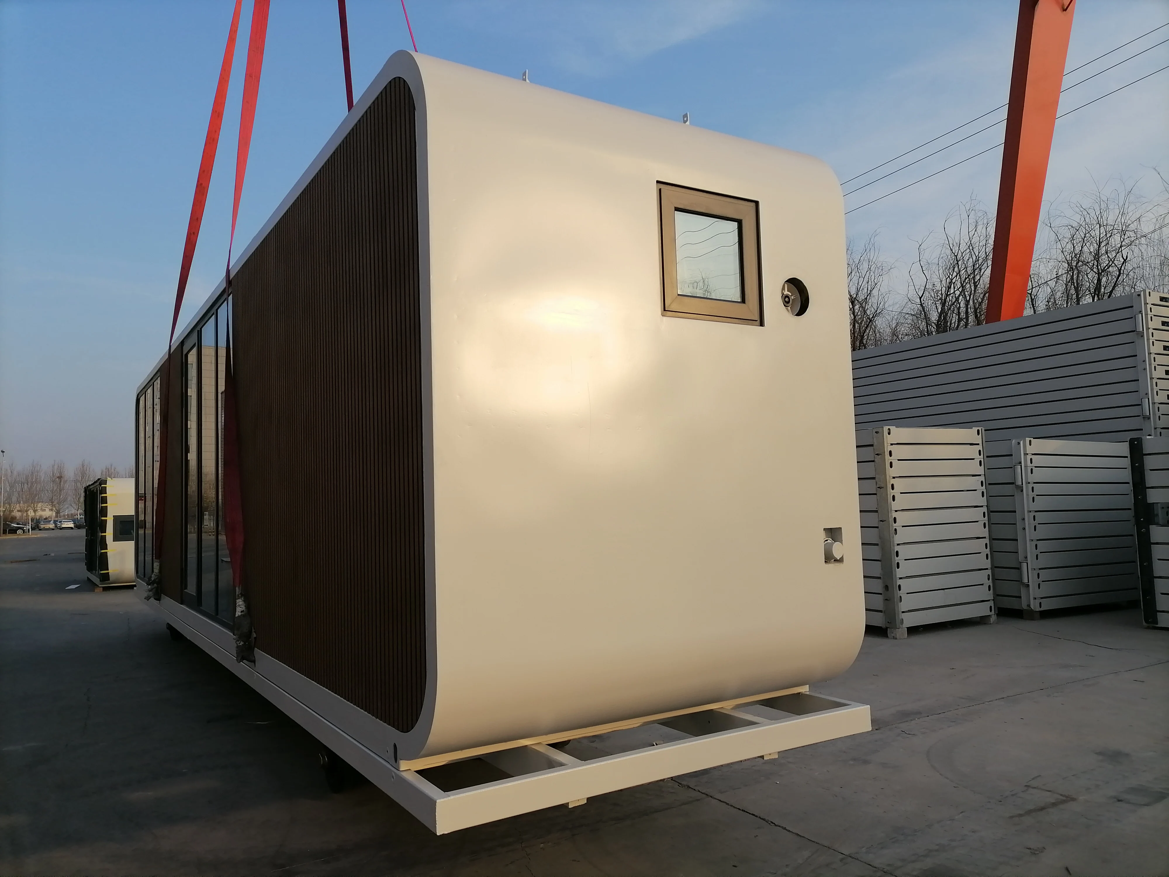 20ft 40ft Mobile Travel Trailer Container Tiny Home Trailer House on ...