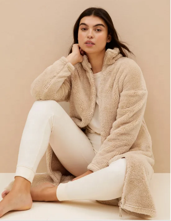 wholesale long furry sherpa robe with zipper| Alibaba.com