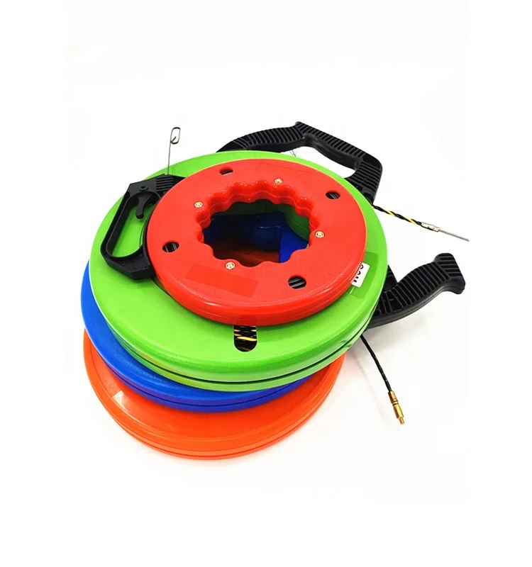 Fiberglass Fish Tape 30m 45m 60m 75m Steel Fiberglass Cable Puller ...