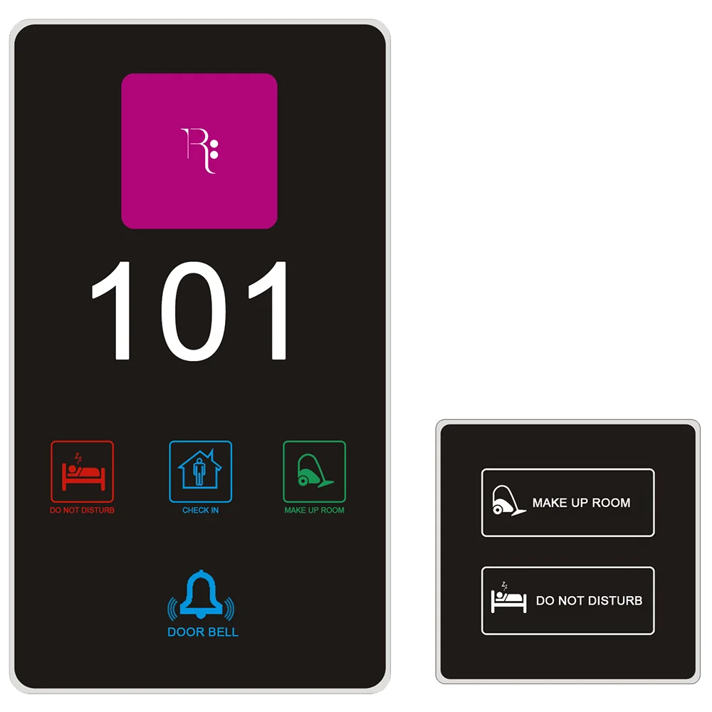 Customized Hotel Doorplate Touch Switch DND MUR Laundry