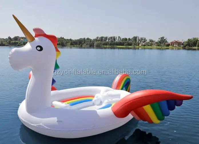 GroBe aufblasbare Pool Float Meer schwimmende Wasserpark Ausrustung aufblasbare riesige aufblasbare Einhorn Pool Float