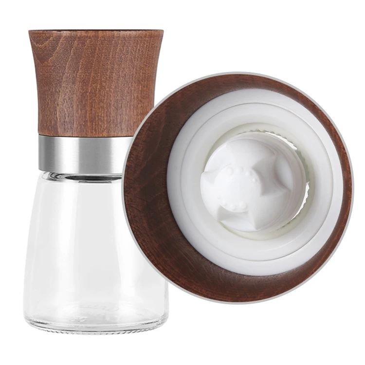Beech Wooden Bbq Manual Adjustable Stainless Steel Beech Wooden Spice ...