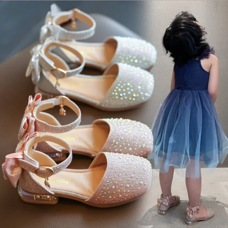 Girls White Dress Sandals