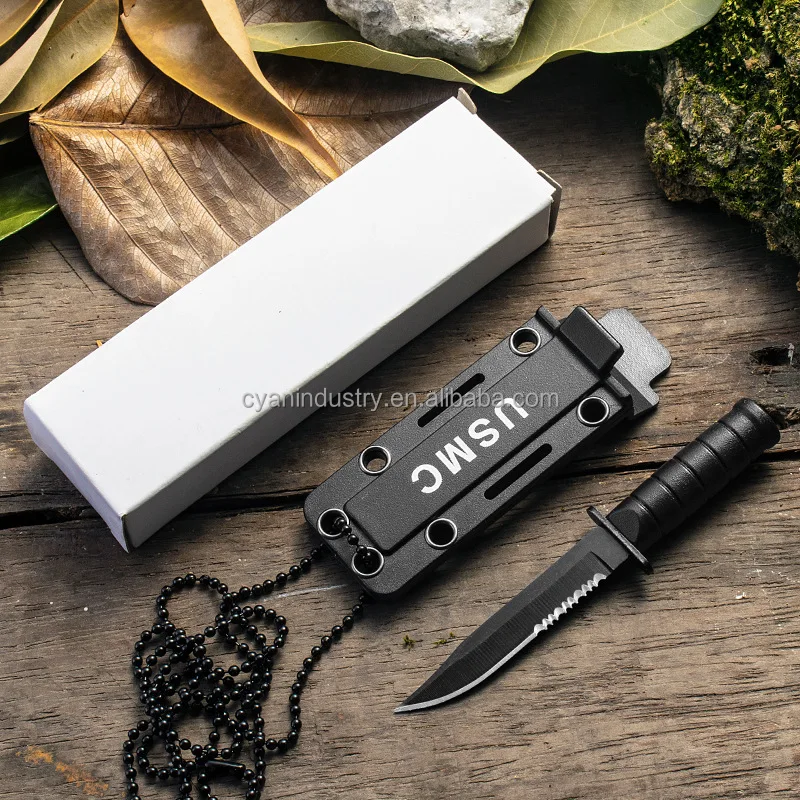 Stainless Steel Blade Mini Neck Knife - Portable & Versatile