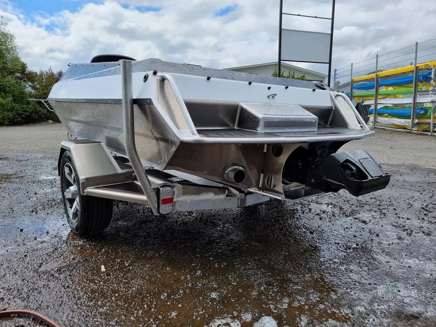 Kinlife New 15 Ft 4 Seater Aluminum Racing Rowboat Jet Stream Boats for ...