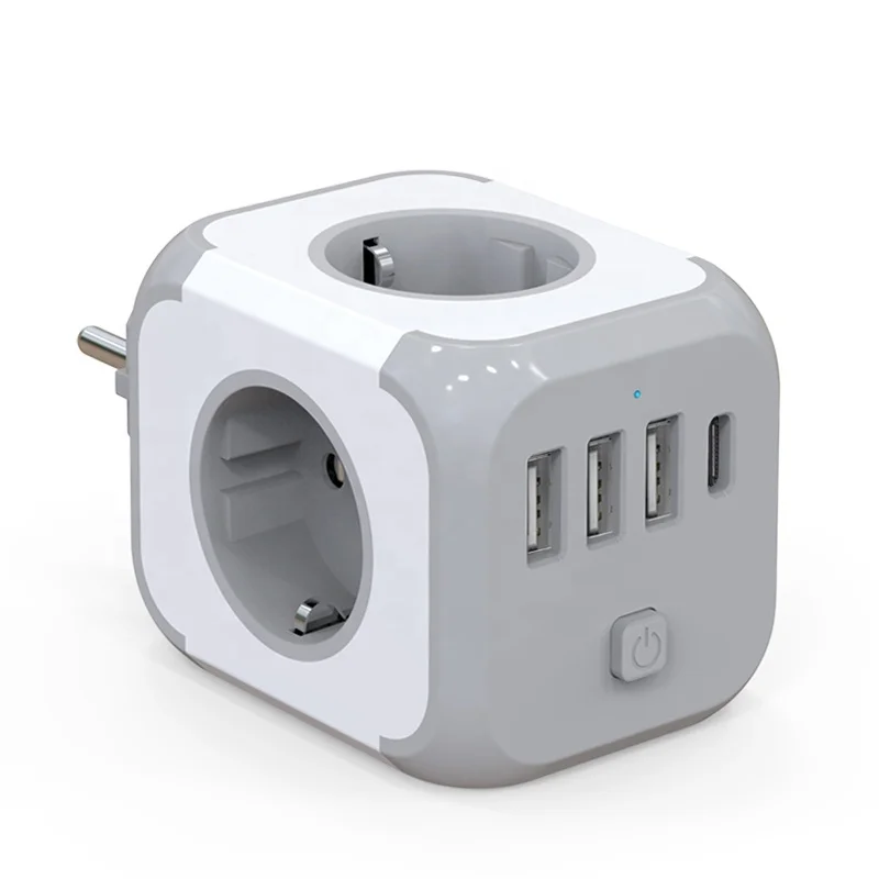 Eu Socket 3usb-1c Charger Electrical Wall Switch French Usb Rubik's ...