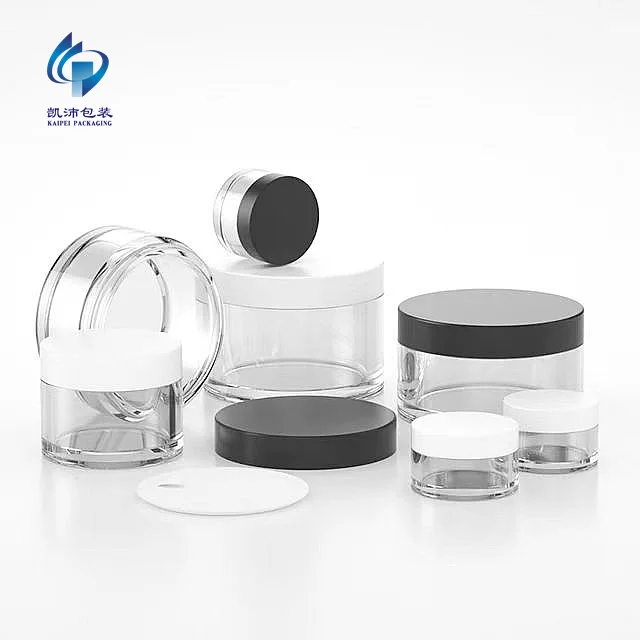Hot Selling Clear Round 100g 150g 240g Petg Cosmetic Jar 30g 60g Petg ...