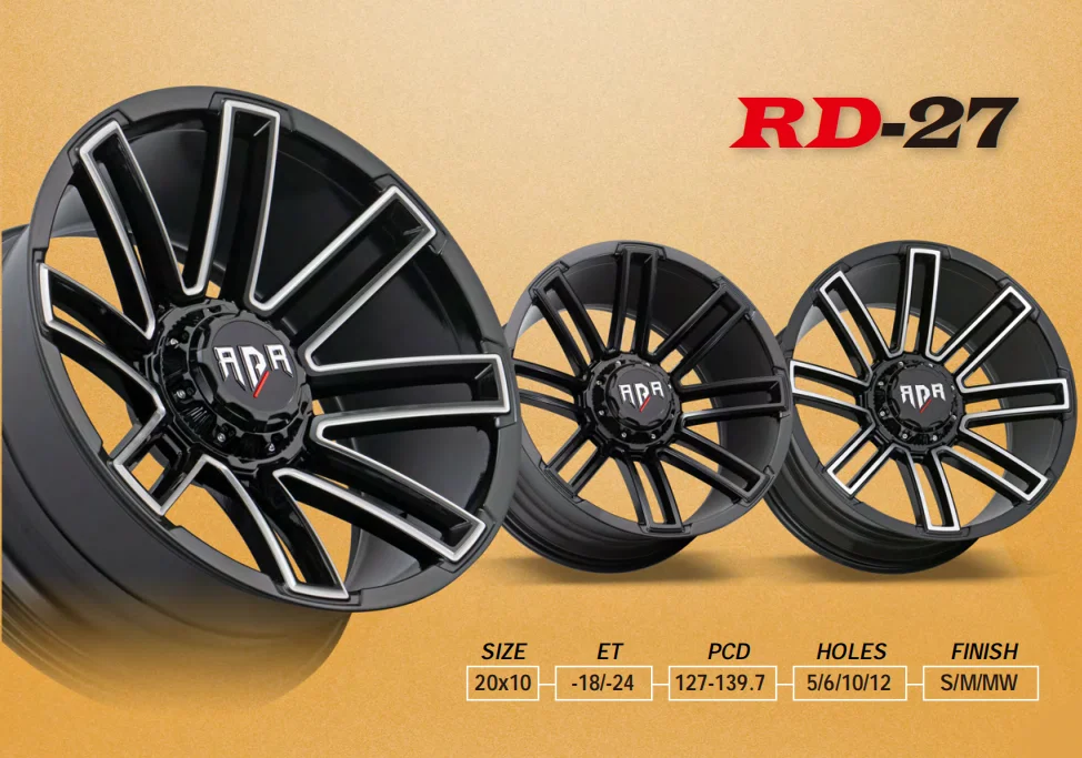 Multi-spoke Concave Design 20*10j Wheel Rim 5x127 6x139.7 Negative ...