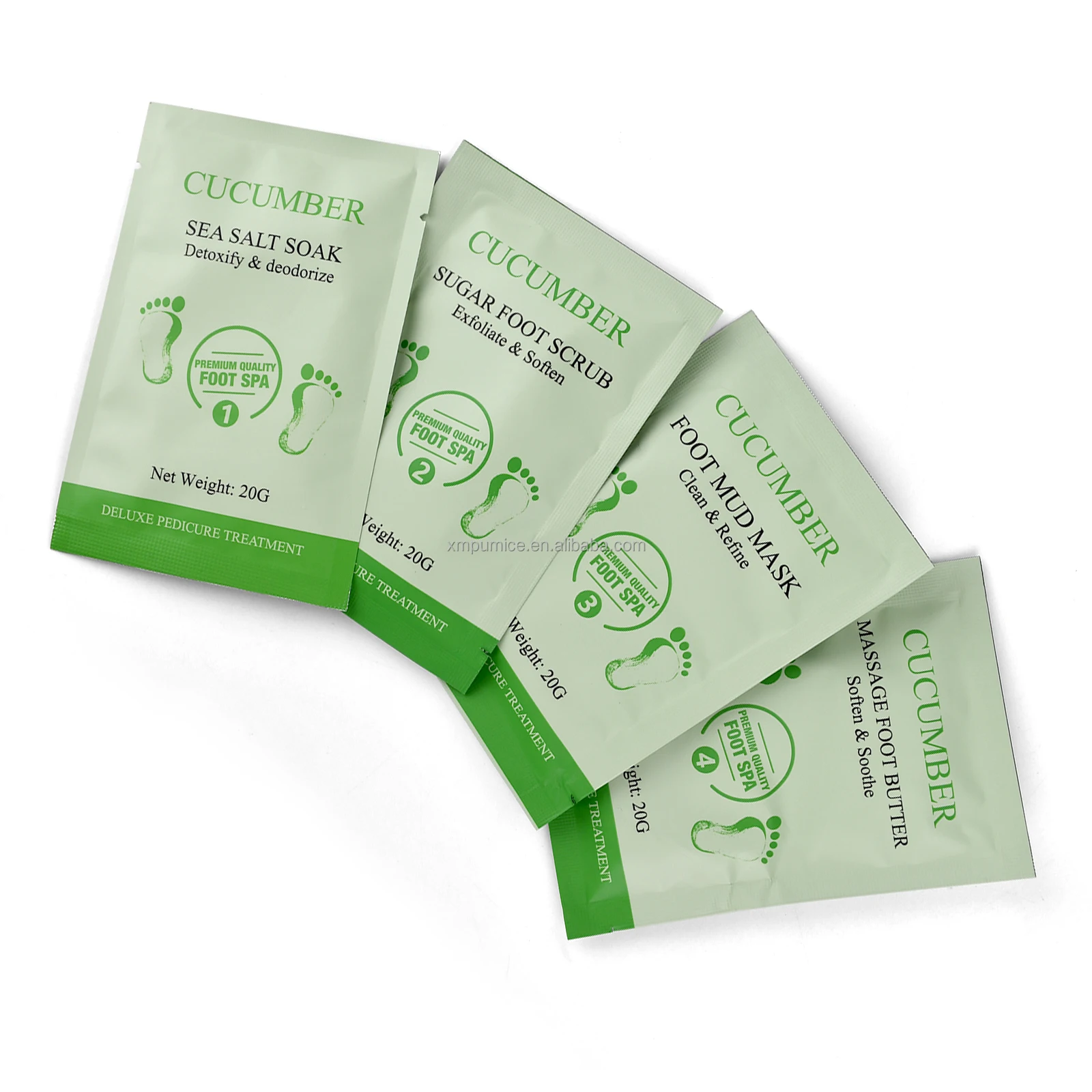 Foot Soak 4 Step System Jelly Spa Pedicure and Scrub Foot Spa Soaker ...