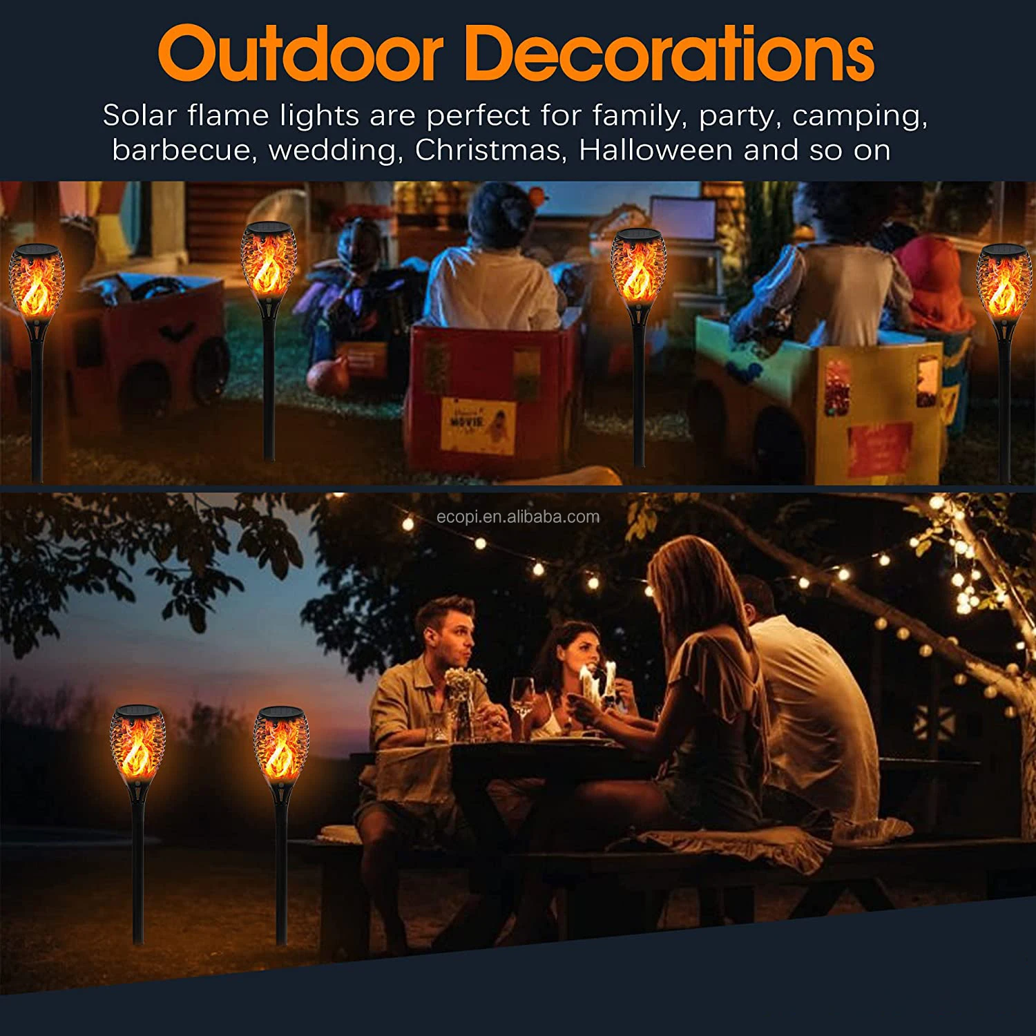 RTS 12 LED MINI Torch Lights Flame Effect Light Realistic Dancing ...