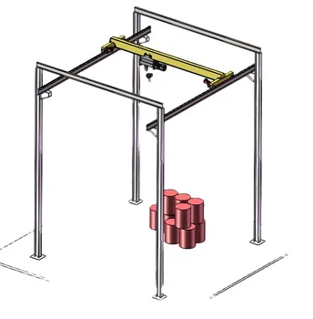 Simple Structure Overhead Crane 300kg 500kg 2000kg Light Duty Kbk Crane ...