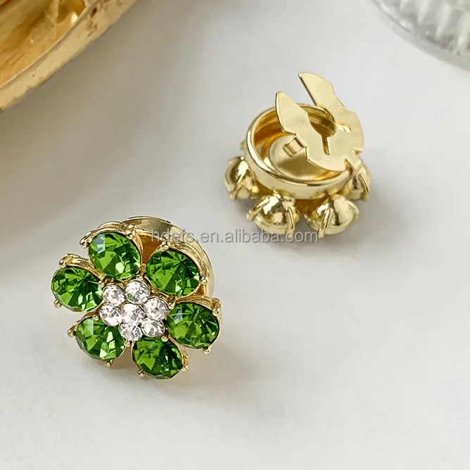 Locking Brass Button Cover Clip - Shank Style for Garment Processing ...