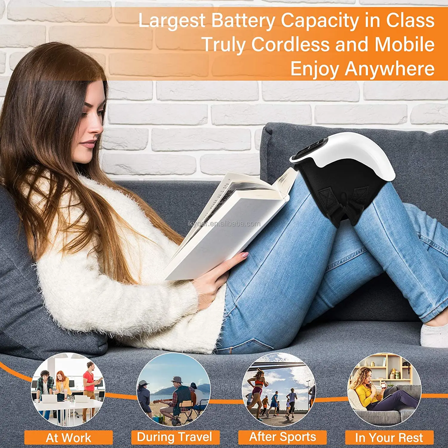 Physiotherapy Knee Massager with Heat & Vibration for Joint Pain Relief ...