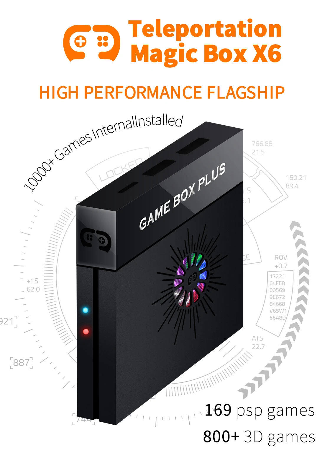 X6 Super Game Box 4k Hd Output Tv Video Game Console Wireless Controls ...