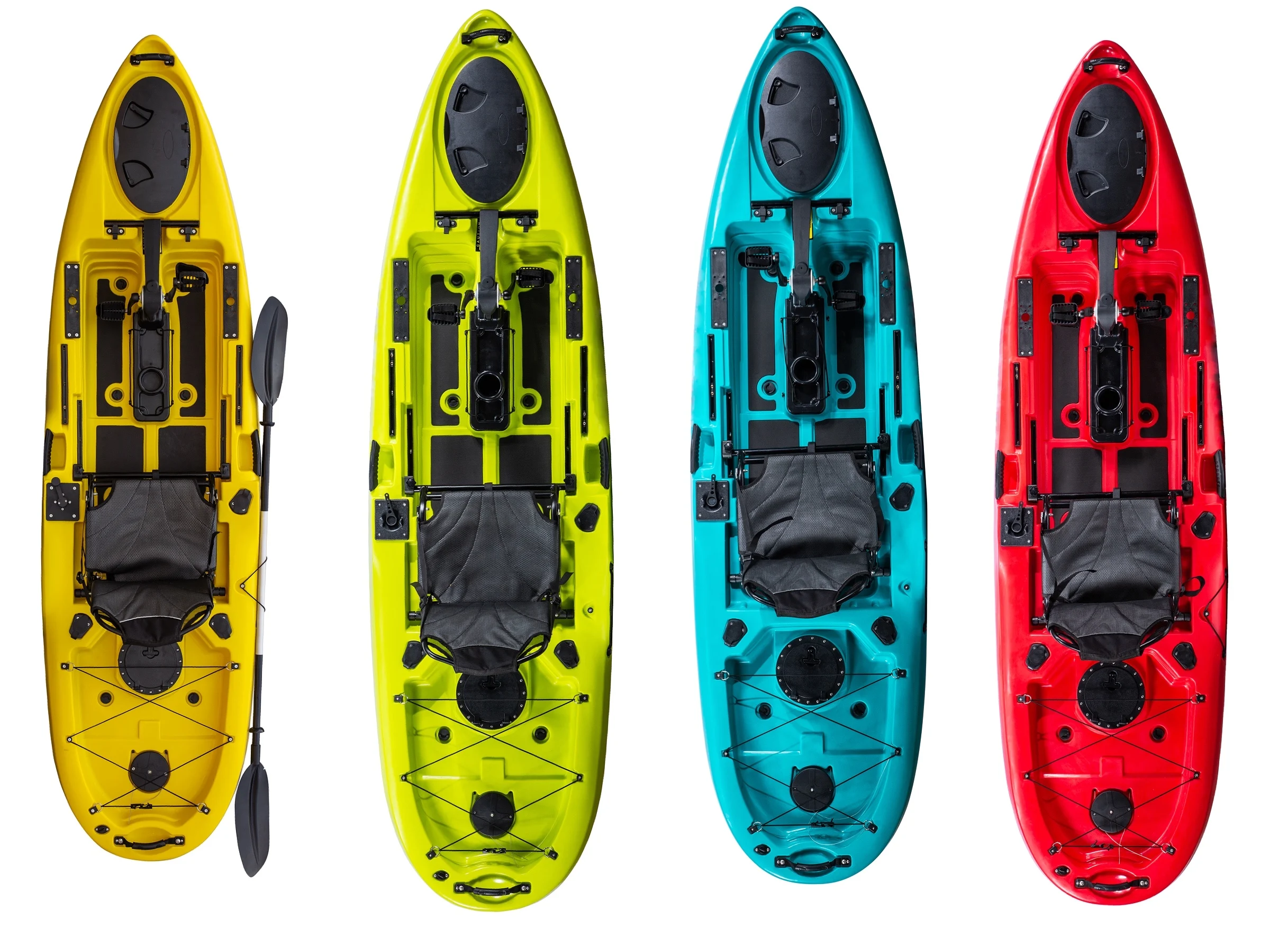 Lsf Canoe /kayak 10ft Pedal Drive Kayak Single Fishing Kayak Sit On Top ...