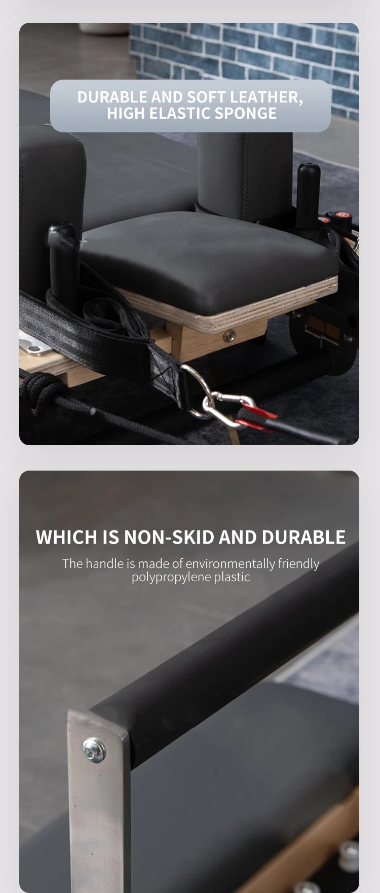 Oak Foldable Core Reformer Pilates Equipment for Storage