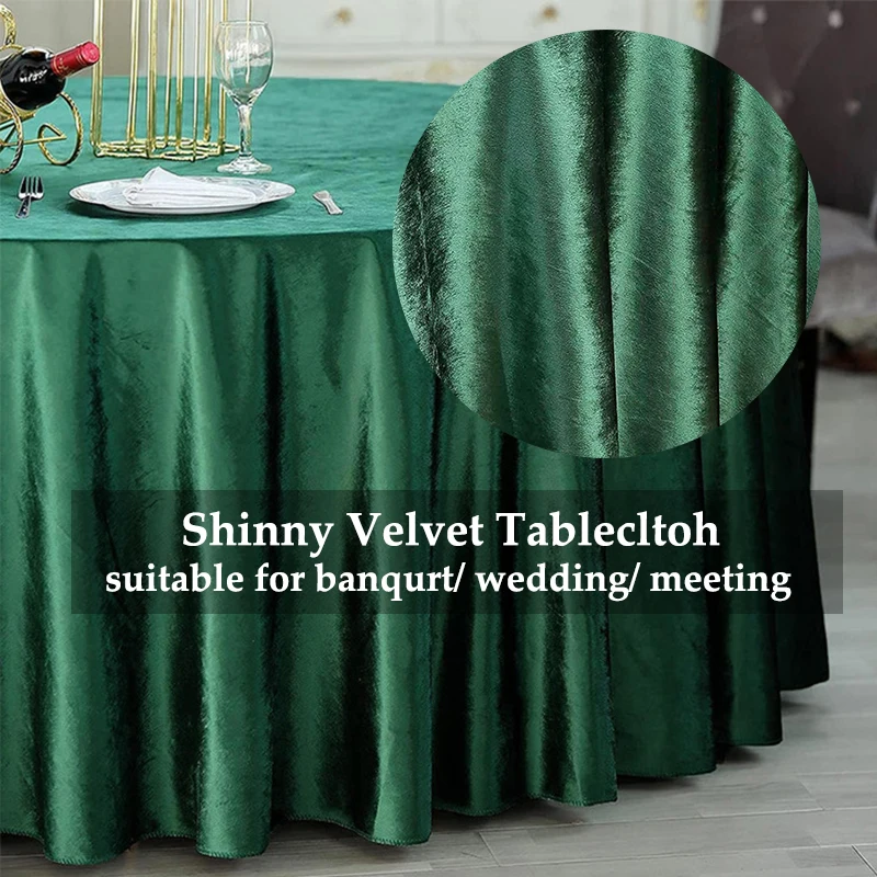 Round Velvet Tablecloths Wedding Luxury 120 Round Tablecloth Polyester ...