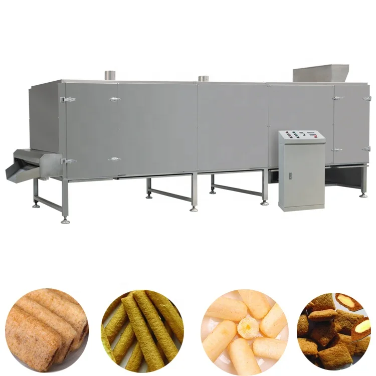 Automatic Twin Screw Extruder Food Snacks Machine Puffed Corn Snacks ...