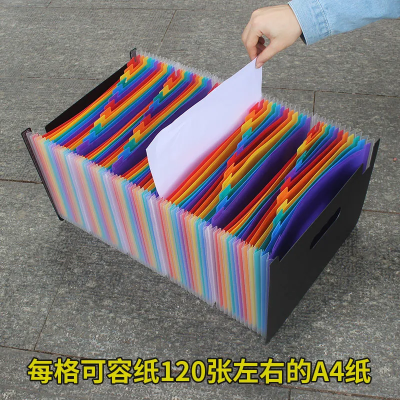 A3 Executive Manila Plastic Box Expanding File Folder for Business ...