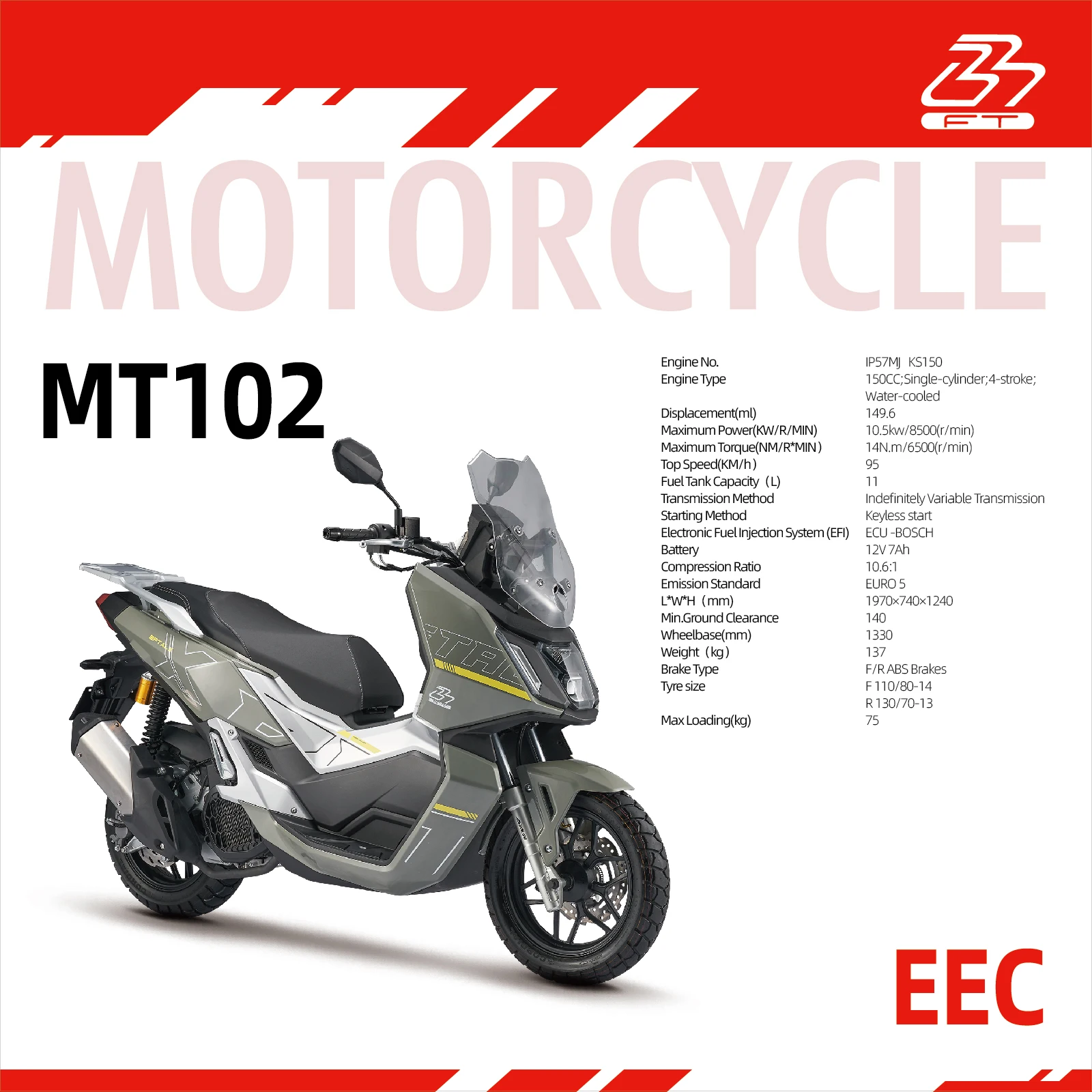 Motorcycle 150cc Adv150 Ecu-bosch Euro5 Abs Breaks Keyless Start - Buy ...