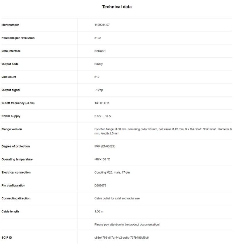 Heidenhain Rotary Encoder ROC 413 - Precision & Reliability