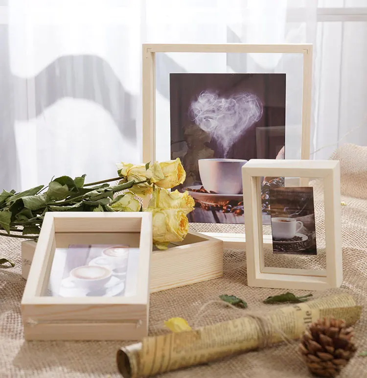 Wholesale Factory Price Transparent Double Sided Glass MDF Wooden ...