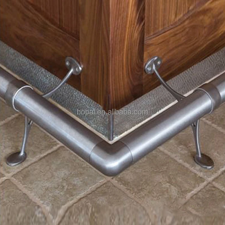 Stainless Steel Indoor Home Bar Foot Rail Supports System - Buy Bar ...