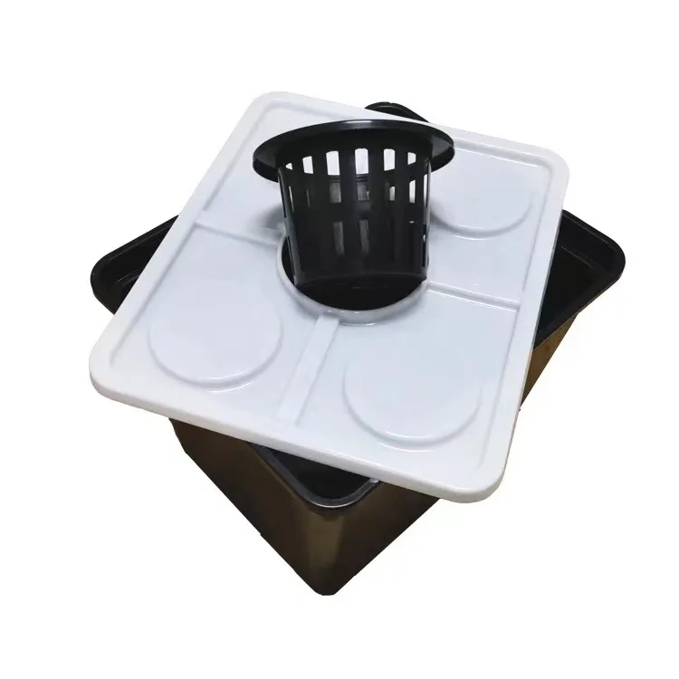 Hot Sale Single Hole 30x25x23 Hydroponic Dutch Bucket Growing System ...