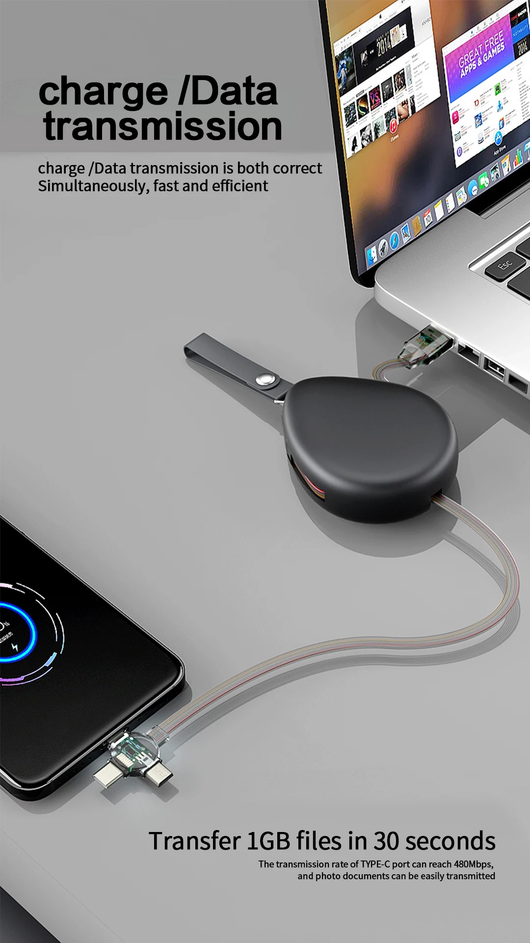 Multifunction ultra Thin One Way Pull Retractable Cable 5v to 12v Usb ...