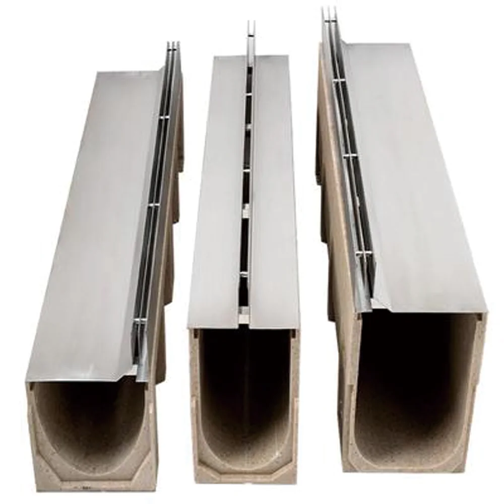 Outdoor Drainage Systems Linear Swimming Pool Hidden Drain Gutter Resin ...