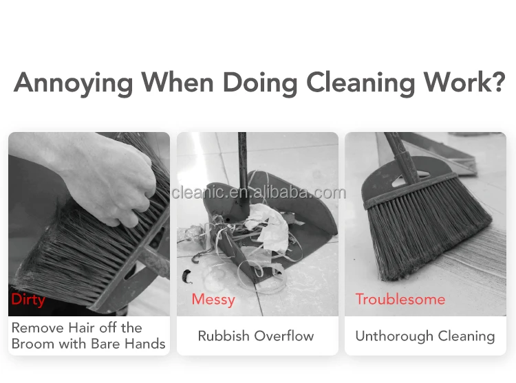 Cleanic Broom and Dustpan Set - Durable and Efficient