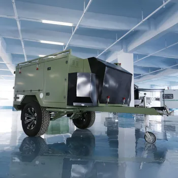 Off Road Lightweight Metal Camping Trailer Tiny Mini Camper Travel ...