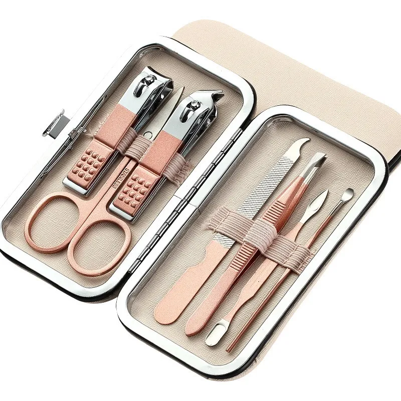 Rose Gold Professional 18 in 1 Nail Clipper Set - Portable Manicure Kit