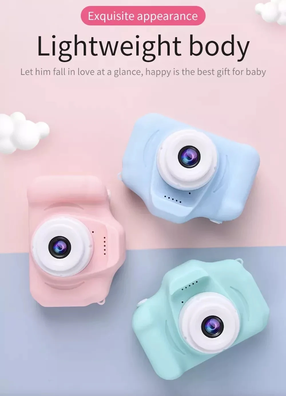 D2000 Kids Mini Digital Camera - Perfect Gift for Children