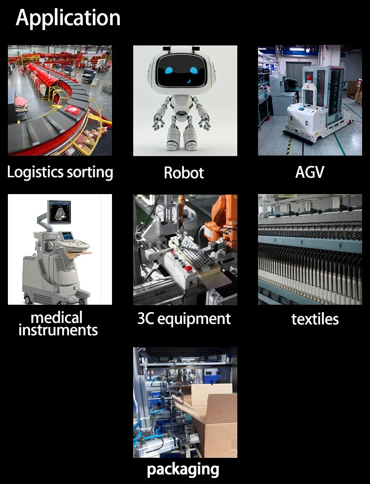 High Torque AGV Handling Robot Motor with Break Feature
