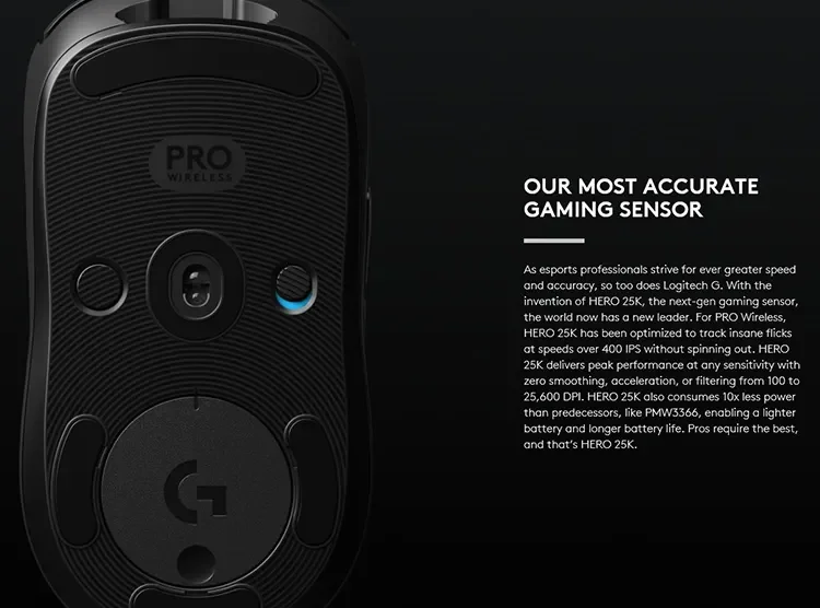 100% Original Logitech G Pro Wireless GPW Gaming Mouse 25600DPI 25K ...
