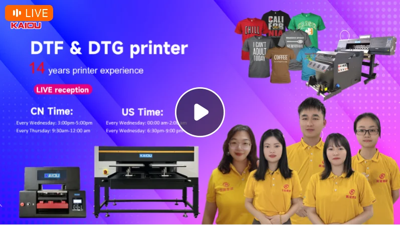DTF DTG Printers & UV printer-14 Year Manufacturer Product Show Stream ...