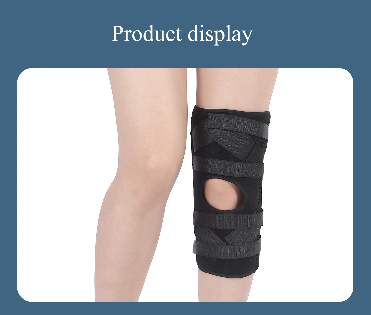 Medical Patellar Immobilizer Strap Fracture Knee Brace Adjustable ...