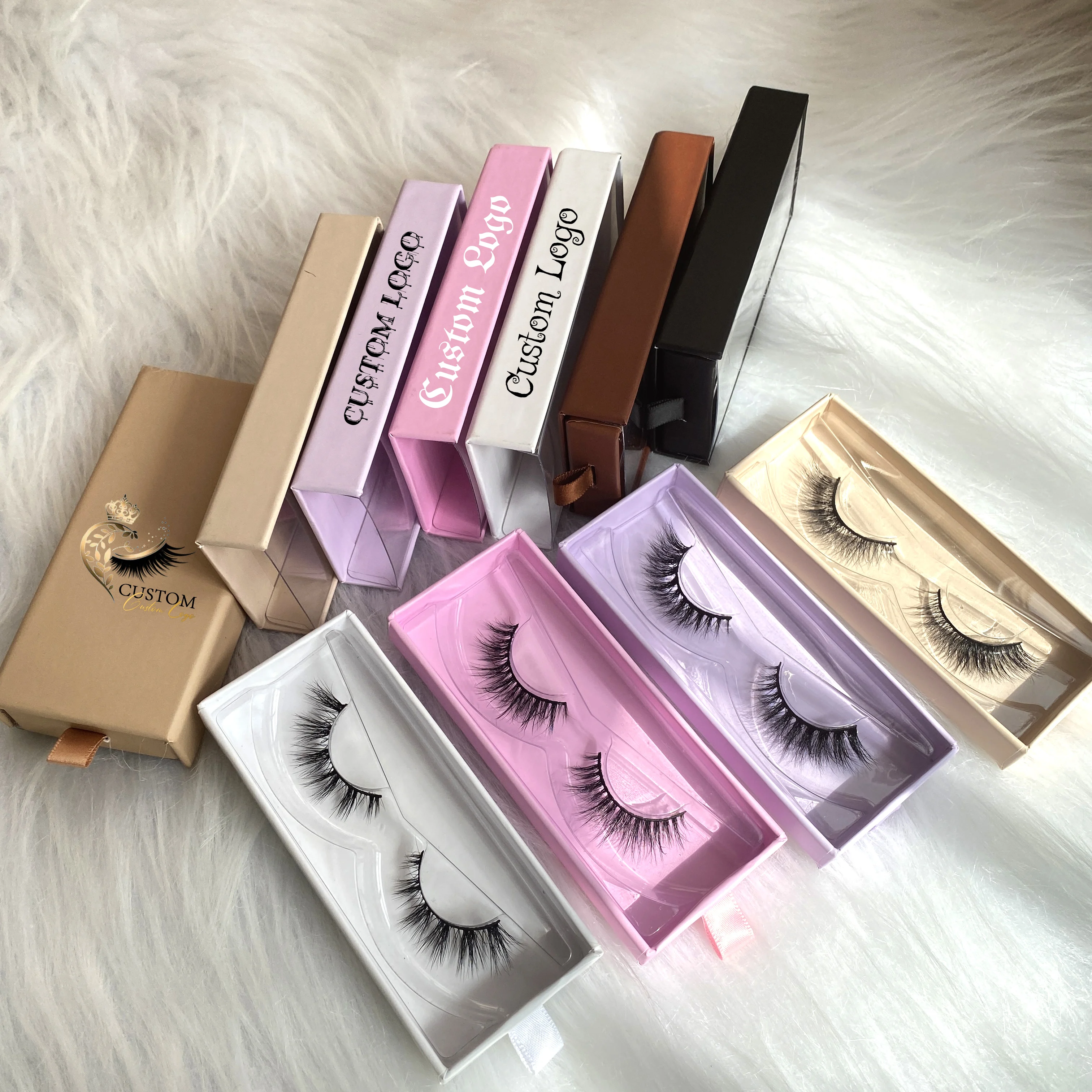 Wholesale Eyelashes Faux Mink Fluffy 3D Wispy Full Strip