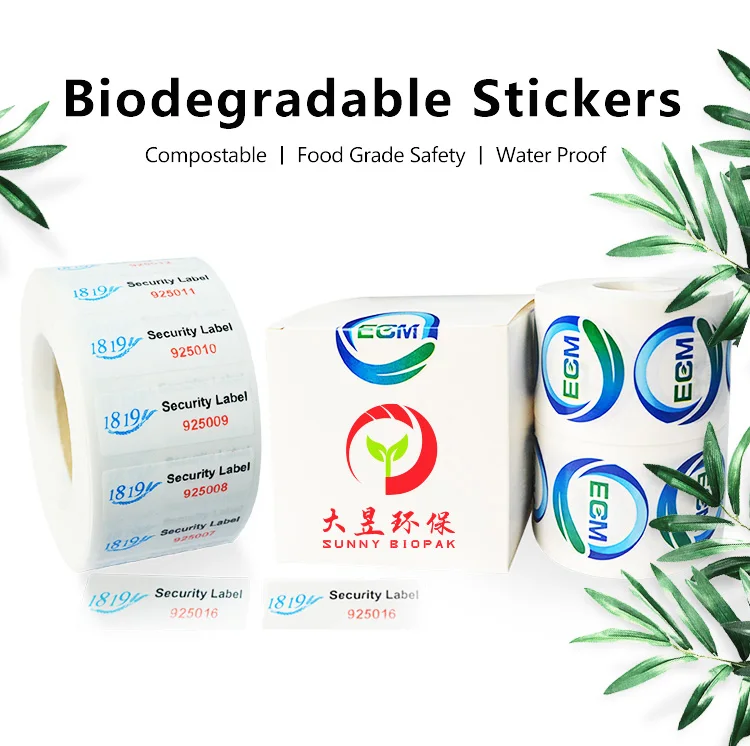 Custom Full Color Logo Sticker Label Printing - Waterproof & Eco-friendly
