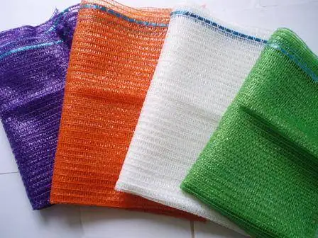 2-50kg Plastic Raschel Mesh Fruit Vegetable Bags - AINING